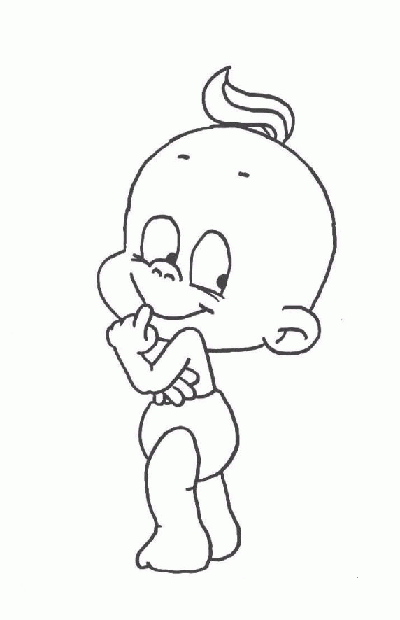 A kid coloring page - ColouringPages