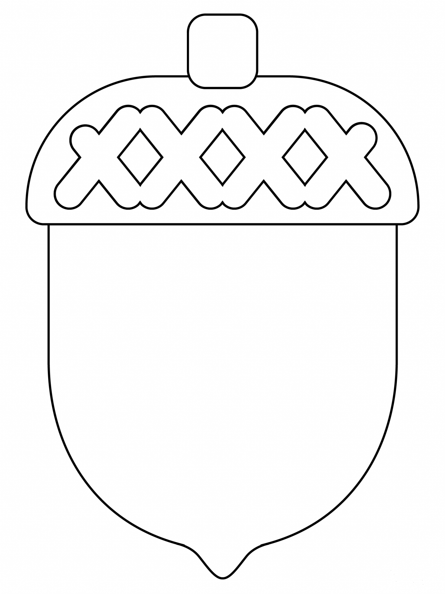 Acorn coloring page - ColouringPages