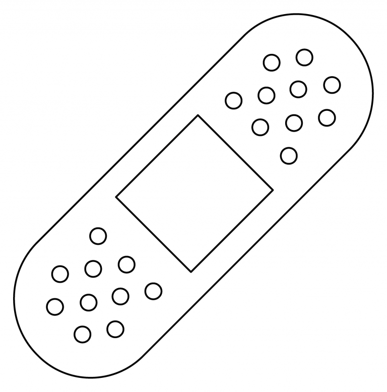Adhesive Bandage Emoji coloring page - ColouringPages