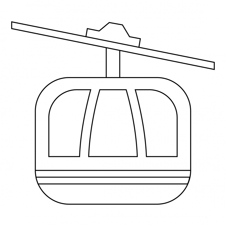 Aerial Tramway coloring page - ColouringPages