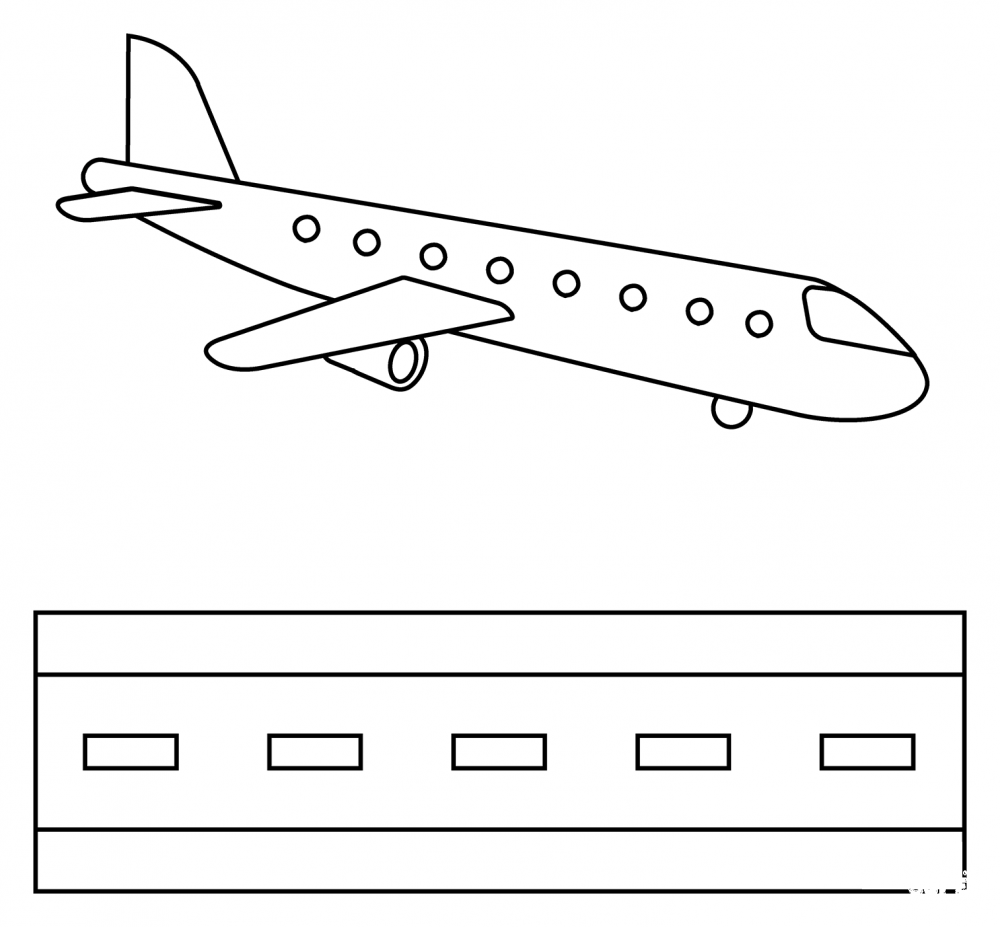 Airplane Arrival Emoji coloring page - ColouringPages