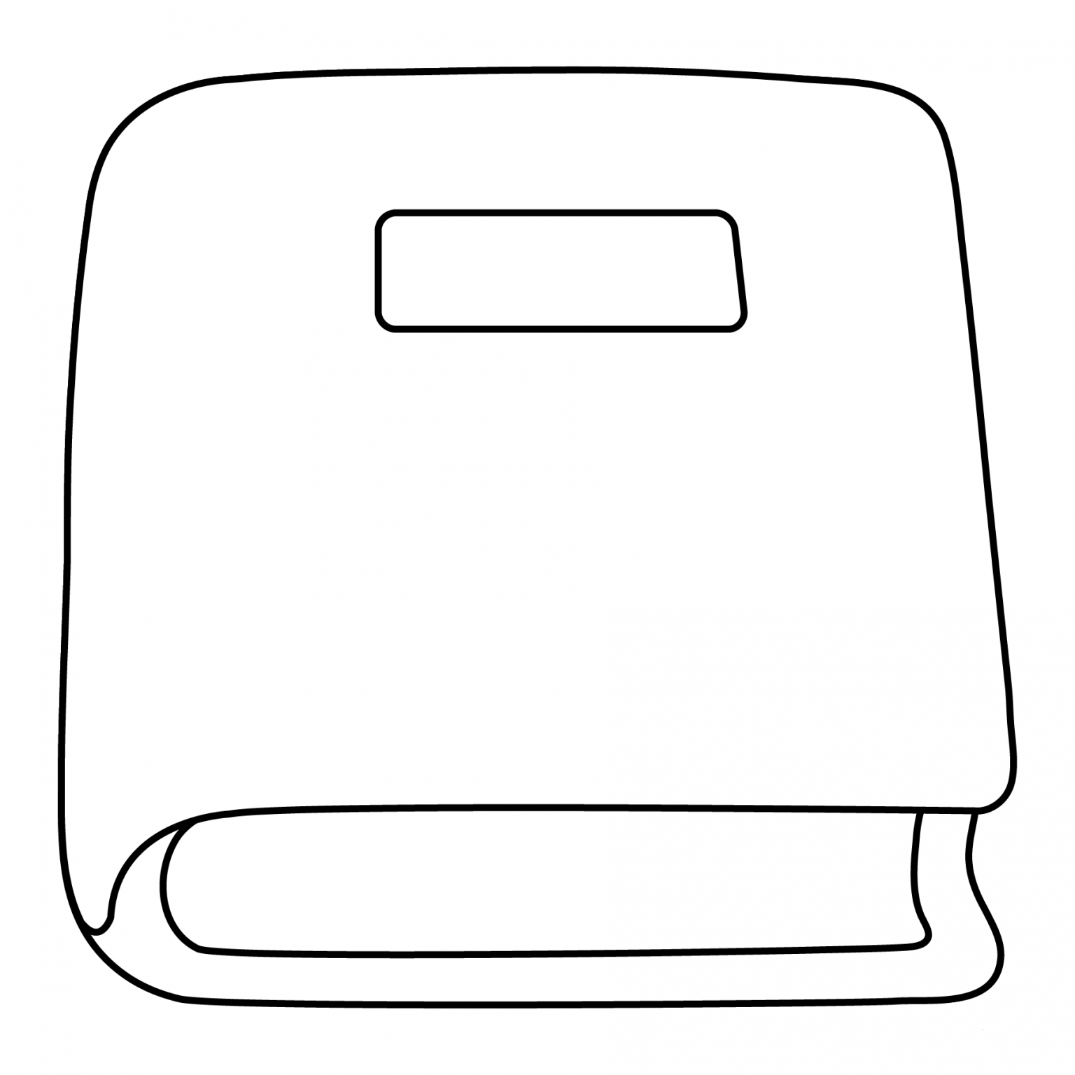 Closed Book Emoji coloring page - ColouringPages