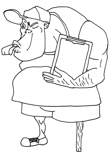 Coach Igor coloring page - ColouringPages