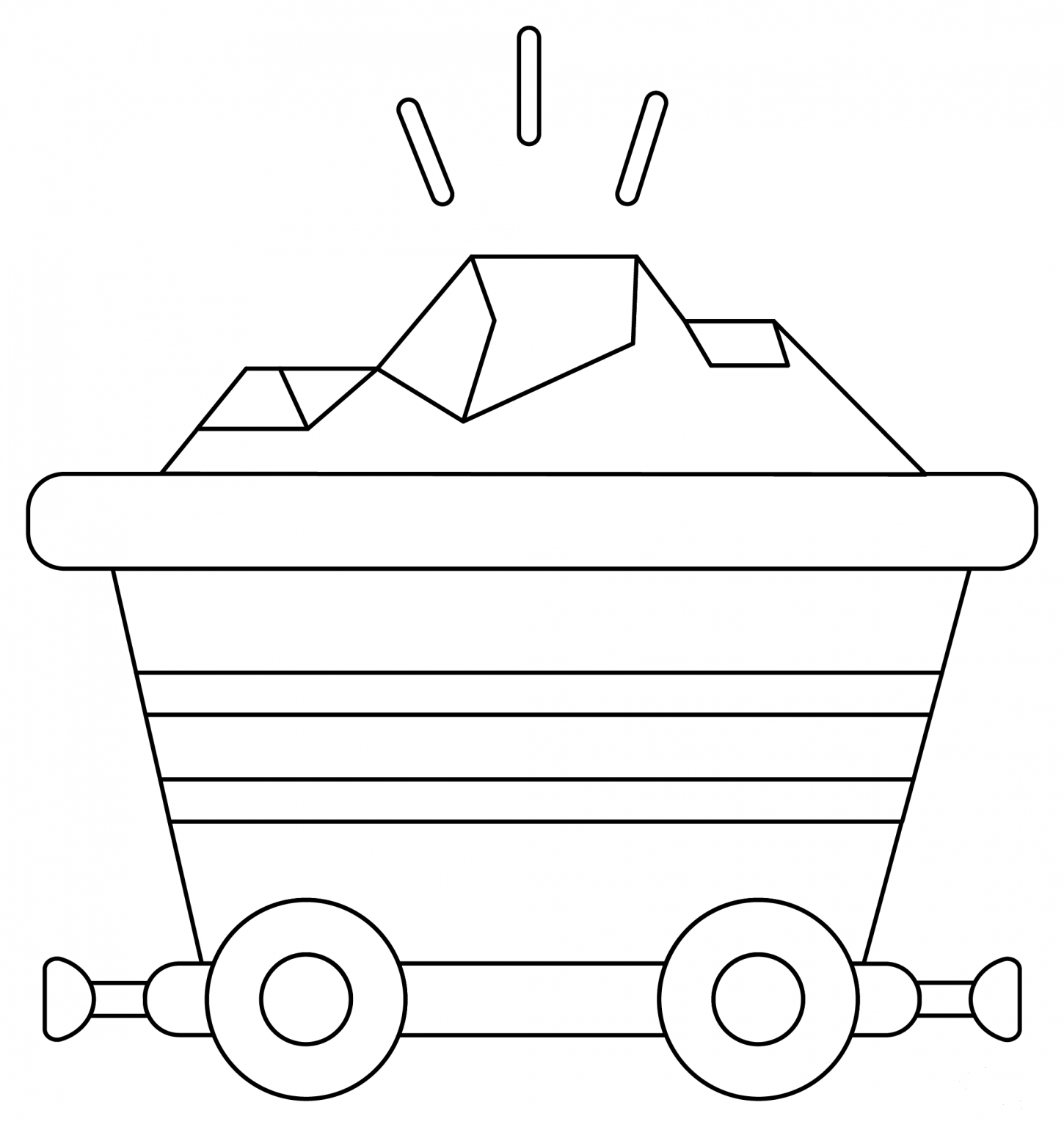 Coal Train coloring page - ColouringPages