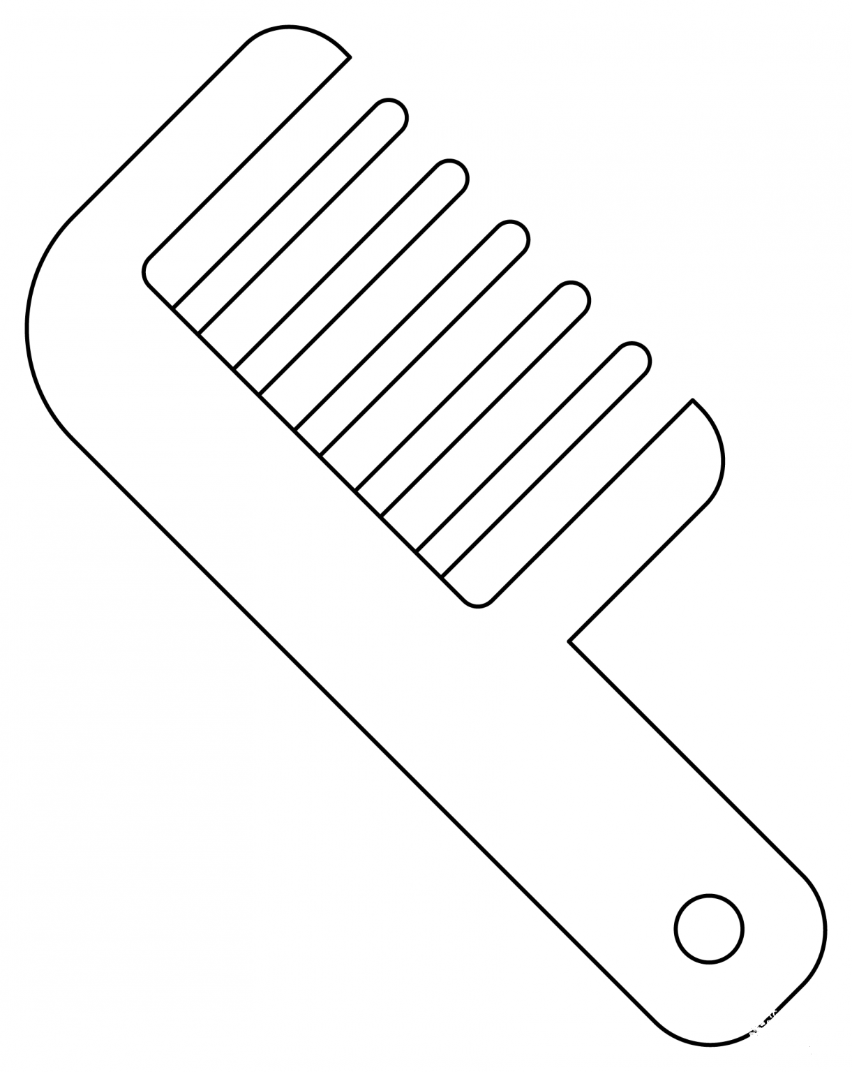 Comb coloring page - ColouringPages