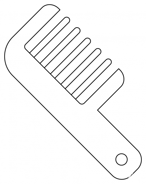 Comb coloring page - ColouringPages