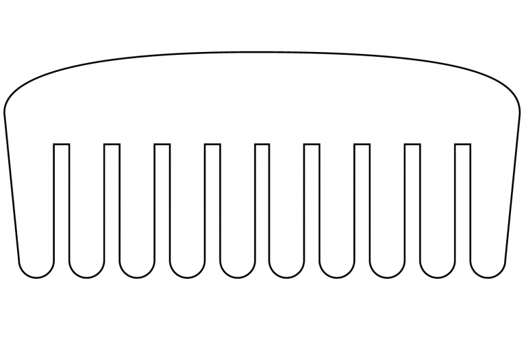 Comb coloring page - ColouringPages