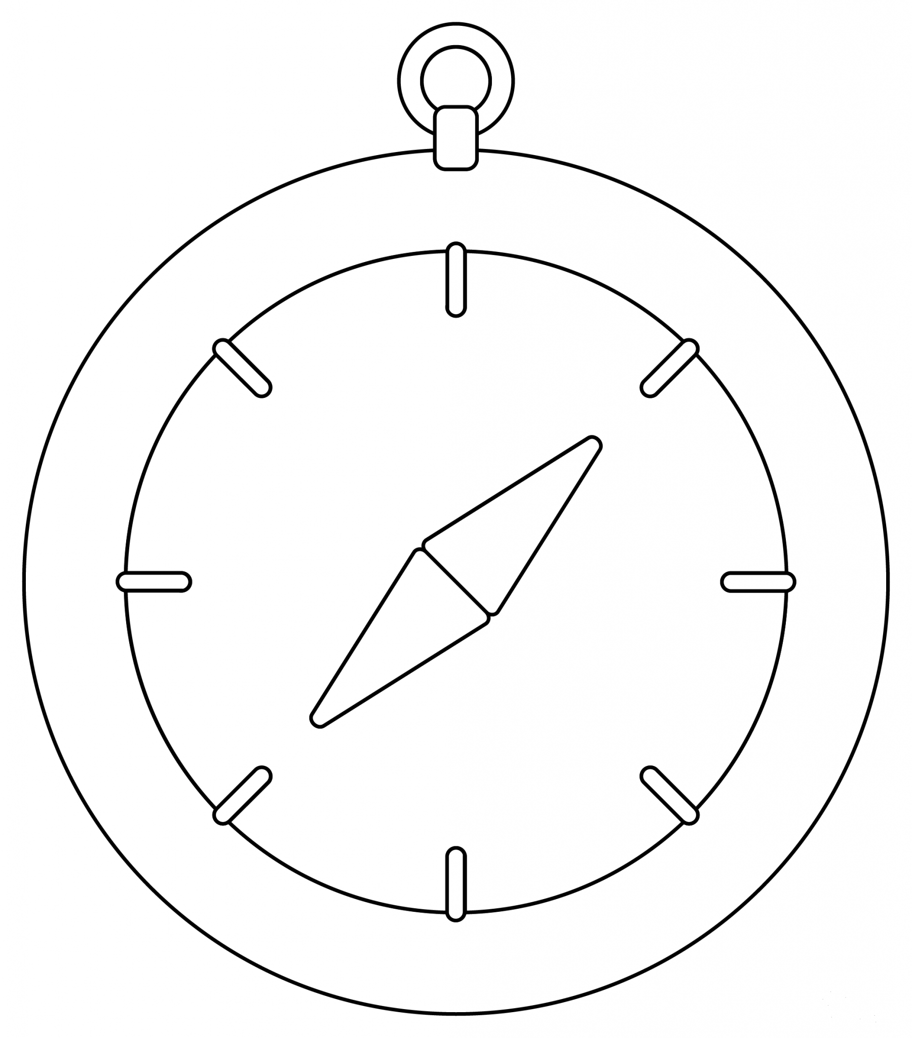 Compass coloring page - ColouringPages