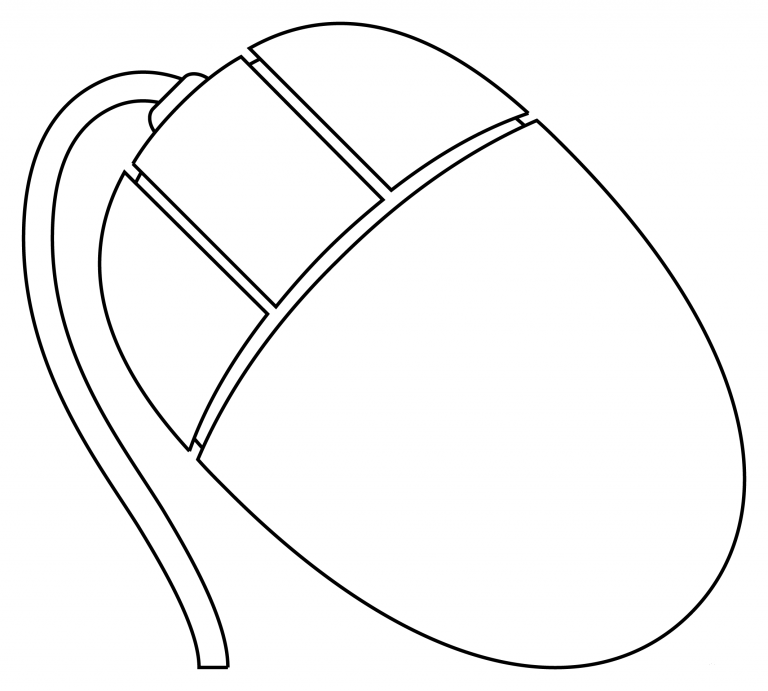 Computer Mouse coloring page - ColouringPages