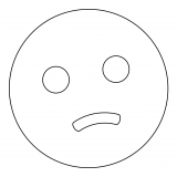 Confused Face coloring page - ColouringPages