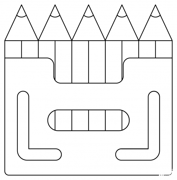 Crayon Box coloring page - ColouringPages