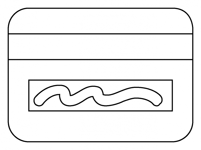 Credit Card Emoji coloring page - ColouringPages