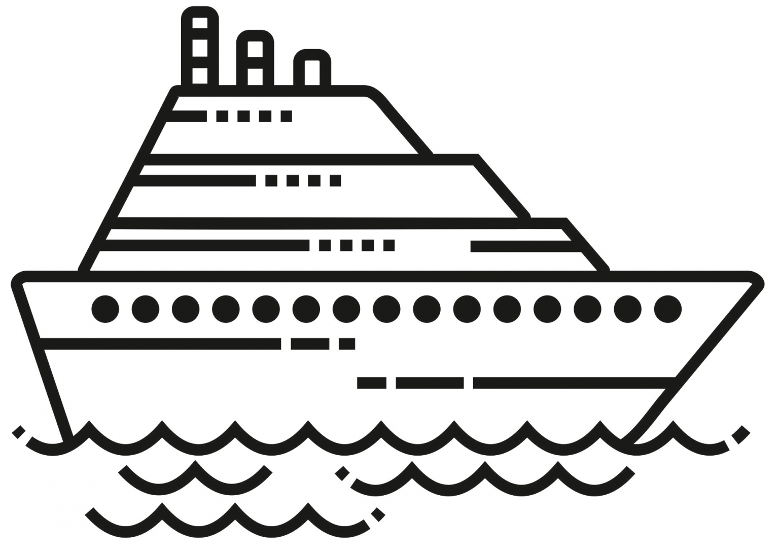 Cruise Ship coloring page - ColouringPages