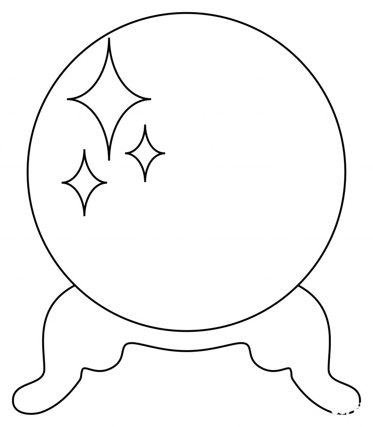 Crystal Ball coloring page - ColouringPages