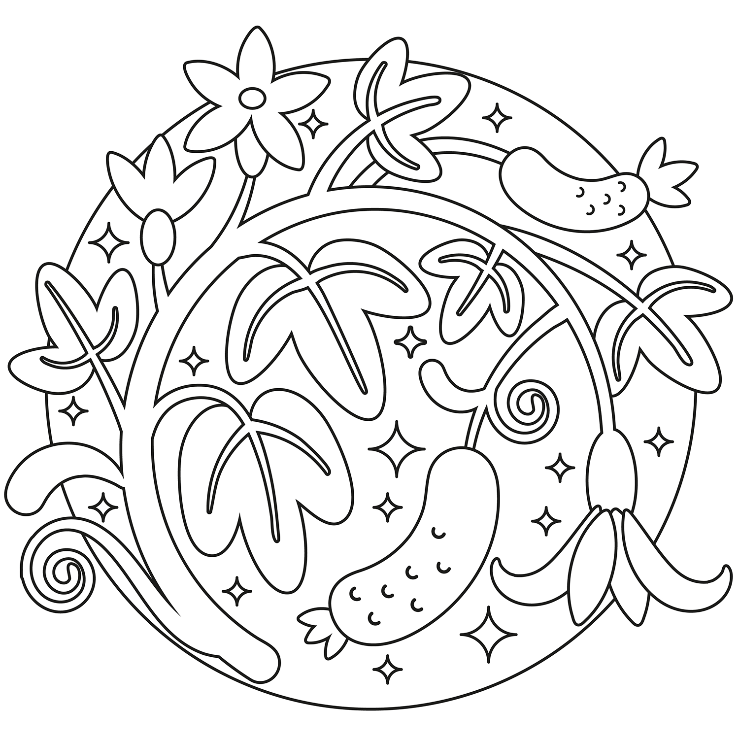 Cucumber coloring page - ColouringPages