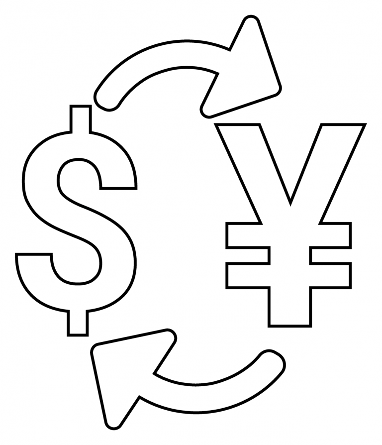 Currency Exchange Emoji coloring page - ColouringPages