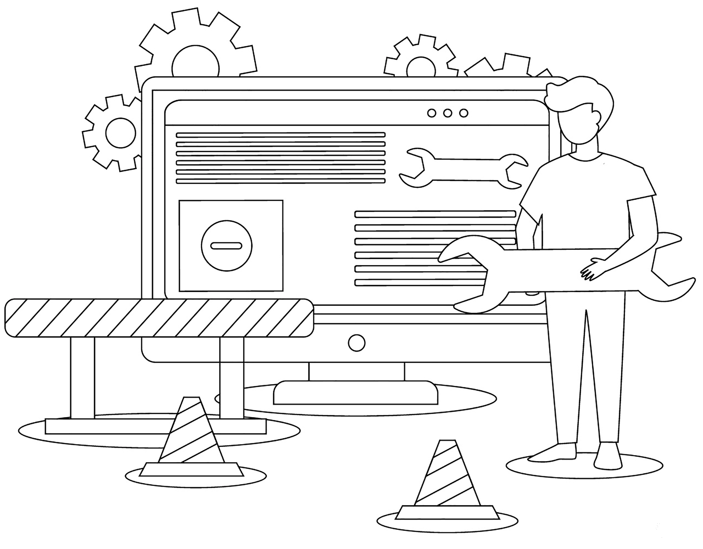 Customization Infographics coloring page - ColouringPages