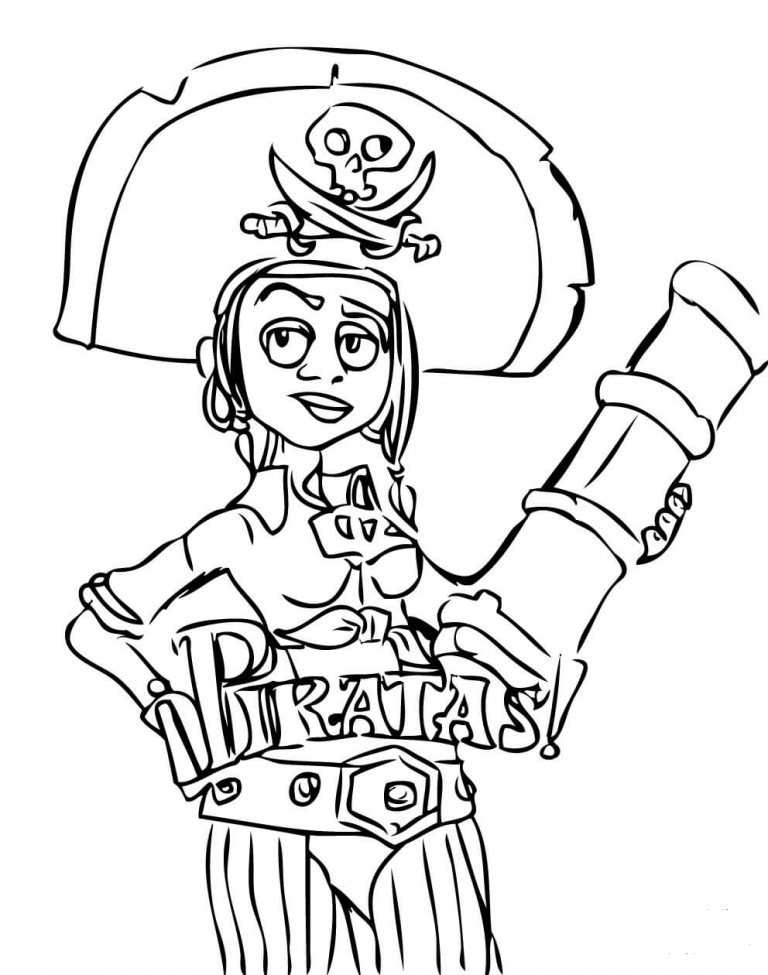 Cutlass Liz coloring page - ColouringPages