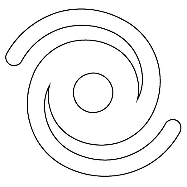 Cyclone Emoji coloring page - ColouringPages