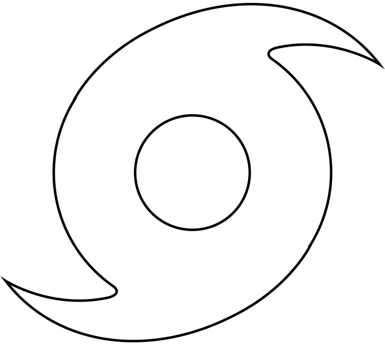 Cyclone Emoji coloring page - ColouringPages