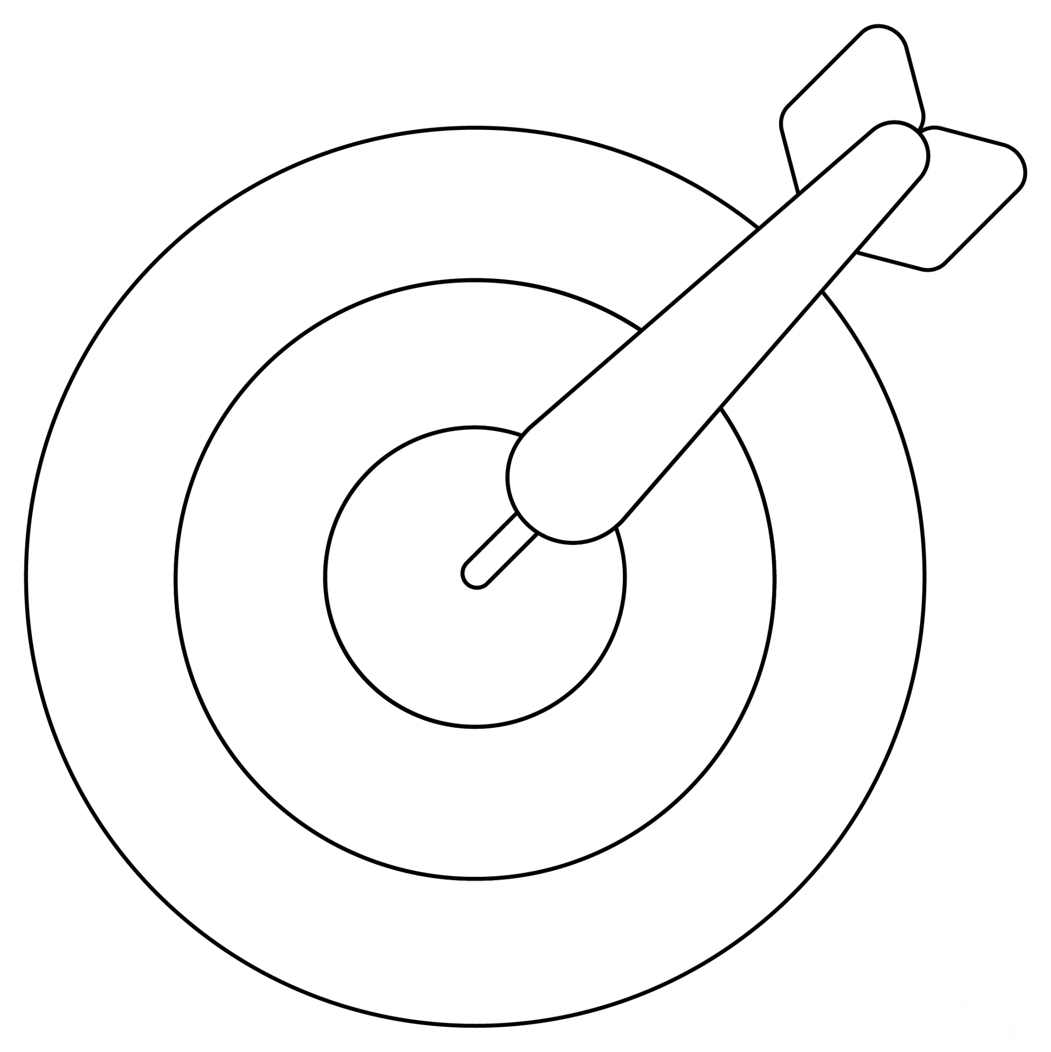 Darts coloring page - ColouringPages