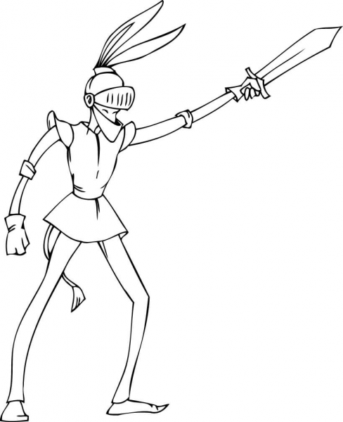 Democrat in a Knight Suit During American Political Election coloring ...