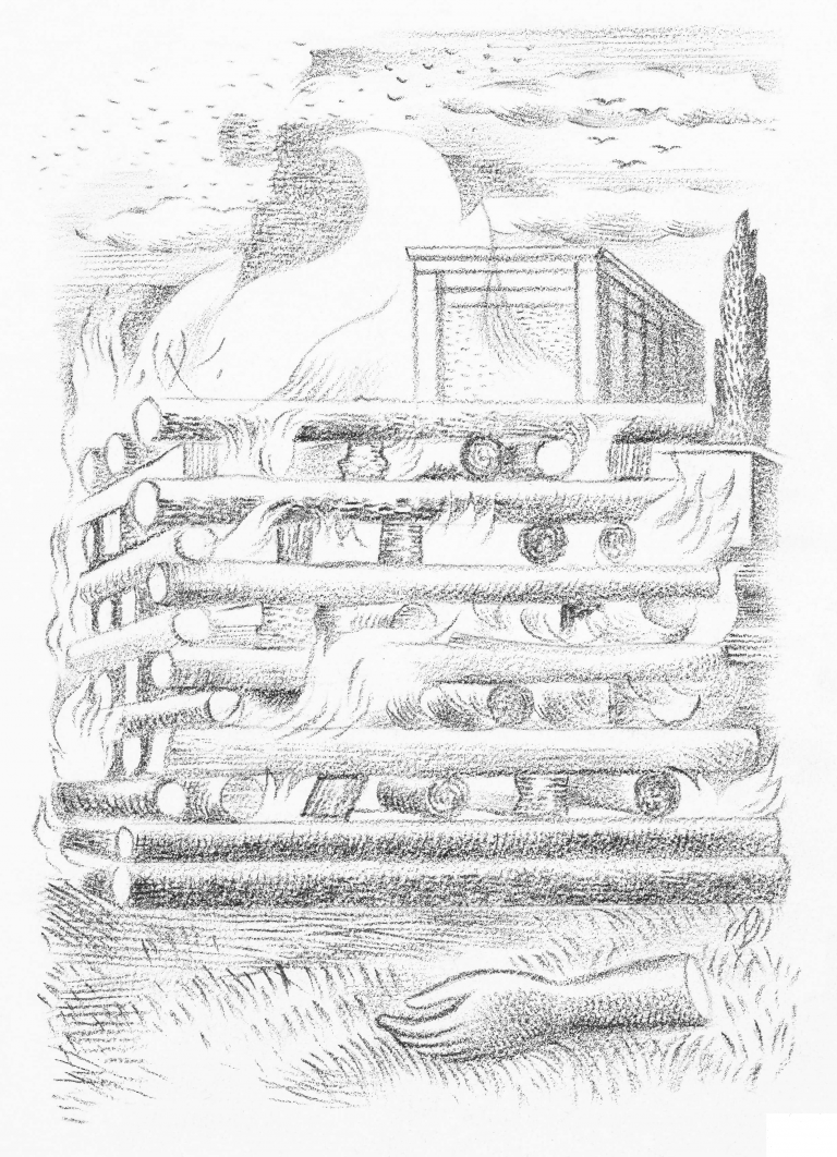 Design for Urne Buriall Funeral Pyre coloring page - ColouringPages