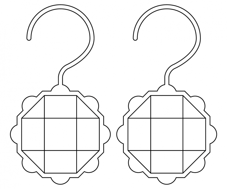 Diamond Earring coloring page - ColouringPages