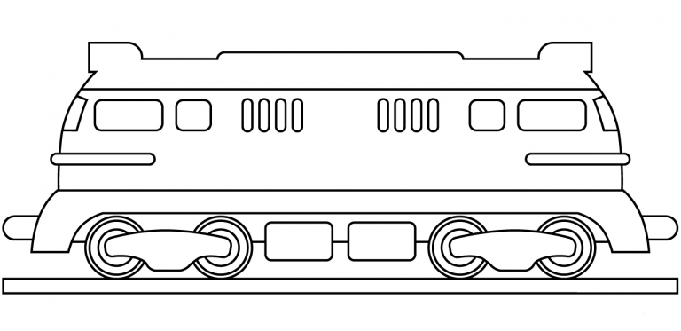 Diesel Locomotive coloring page - ColouringPages
