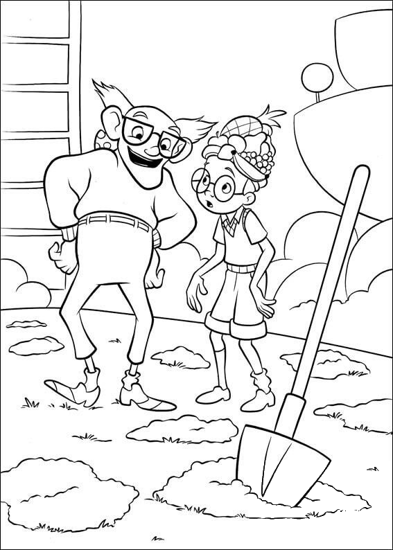 Digging the Garden coloring page - ColouringPages