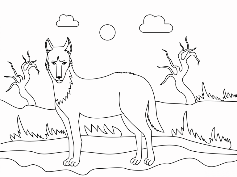 Dingo coloring page - ColouringPages