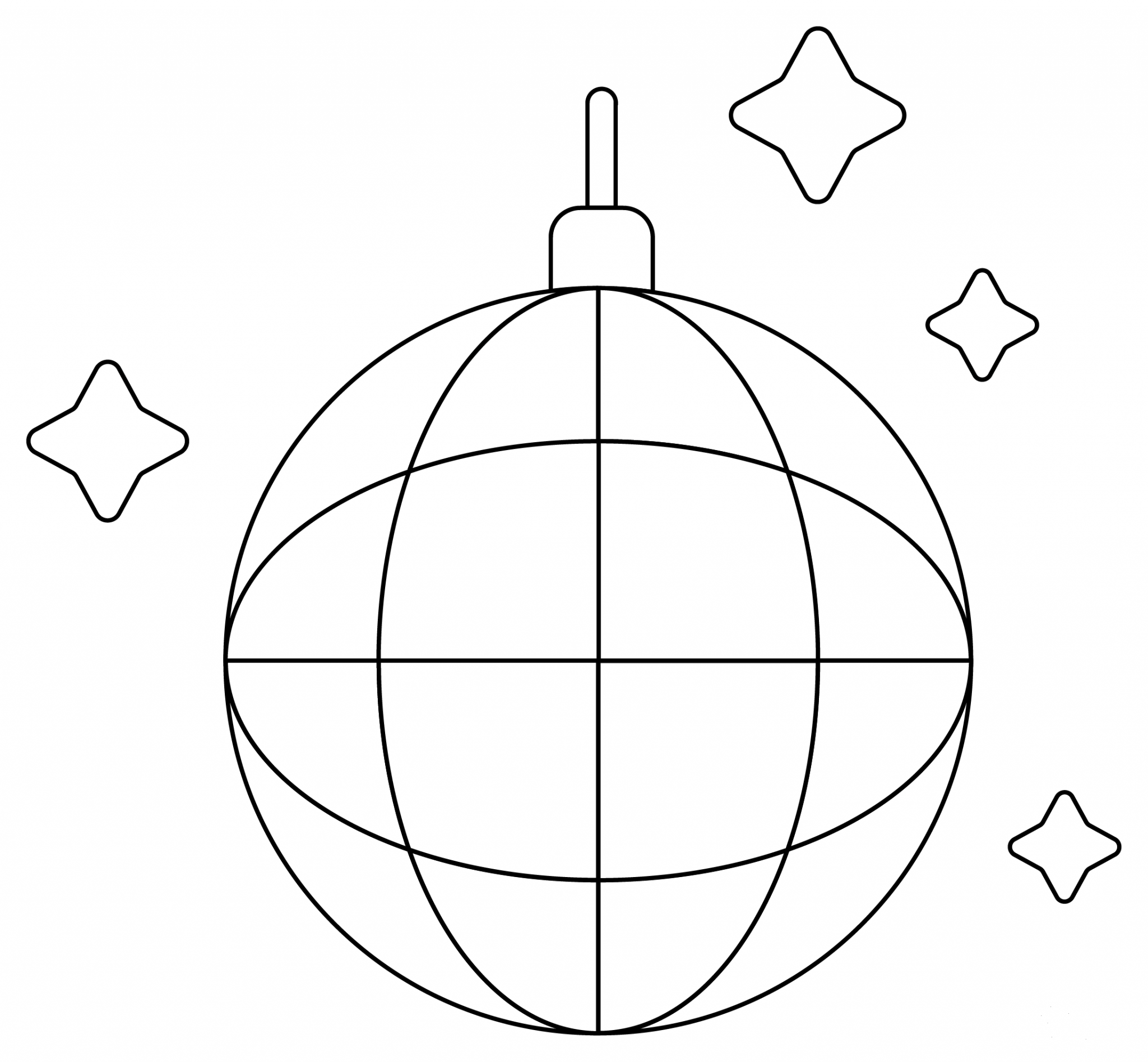 Disco Ball coloring page - ColouringPages