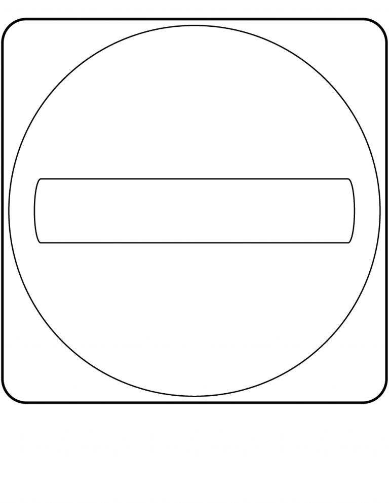 Do Not Enter Canada Sign coloring page - ColouringPages