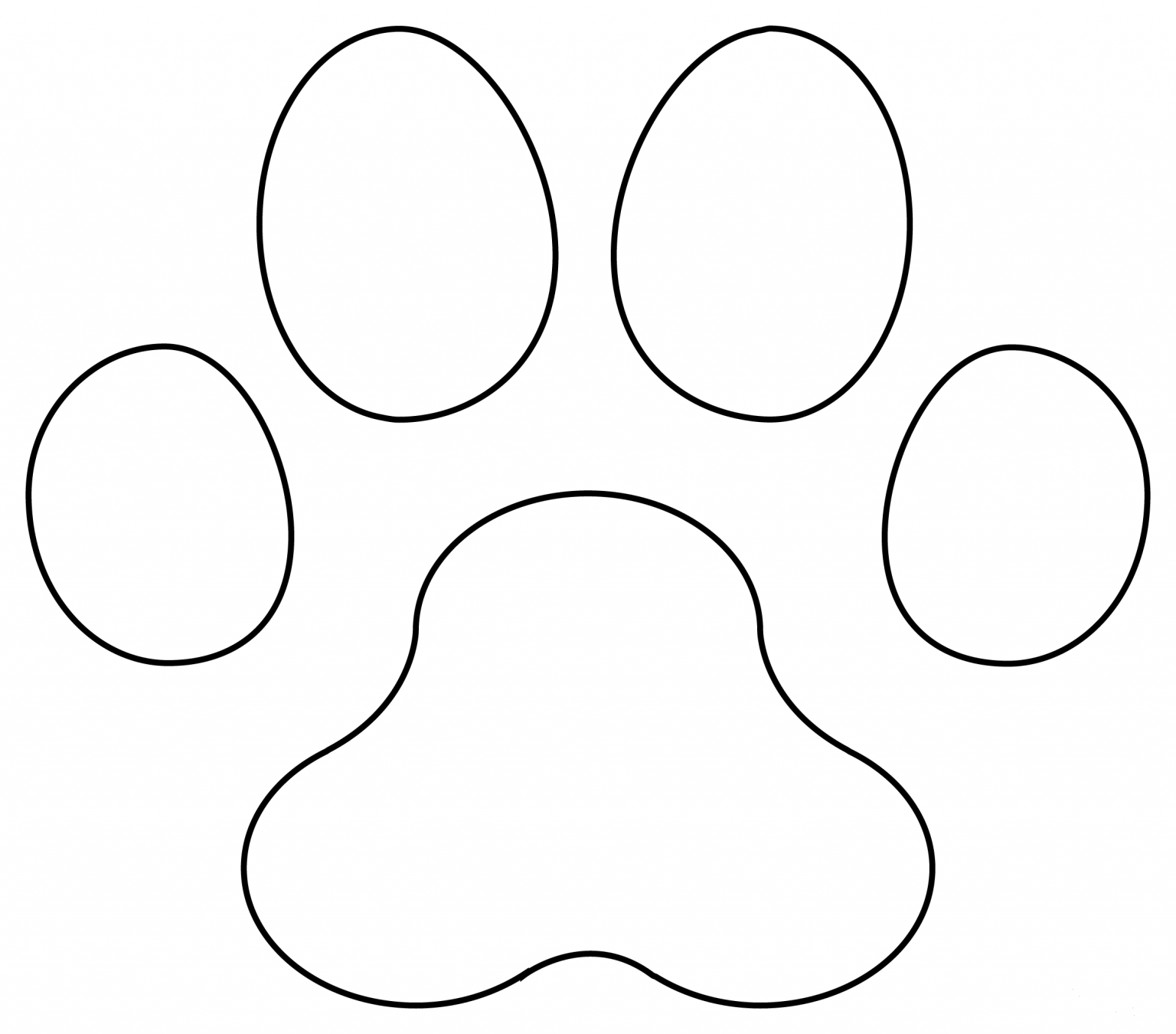 Dog Paw Prints coloring page - ColouringPages