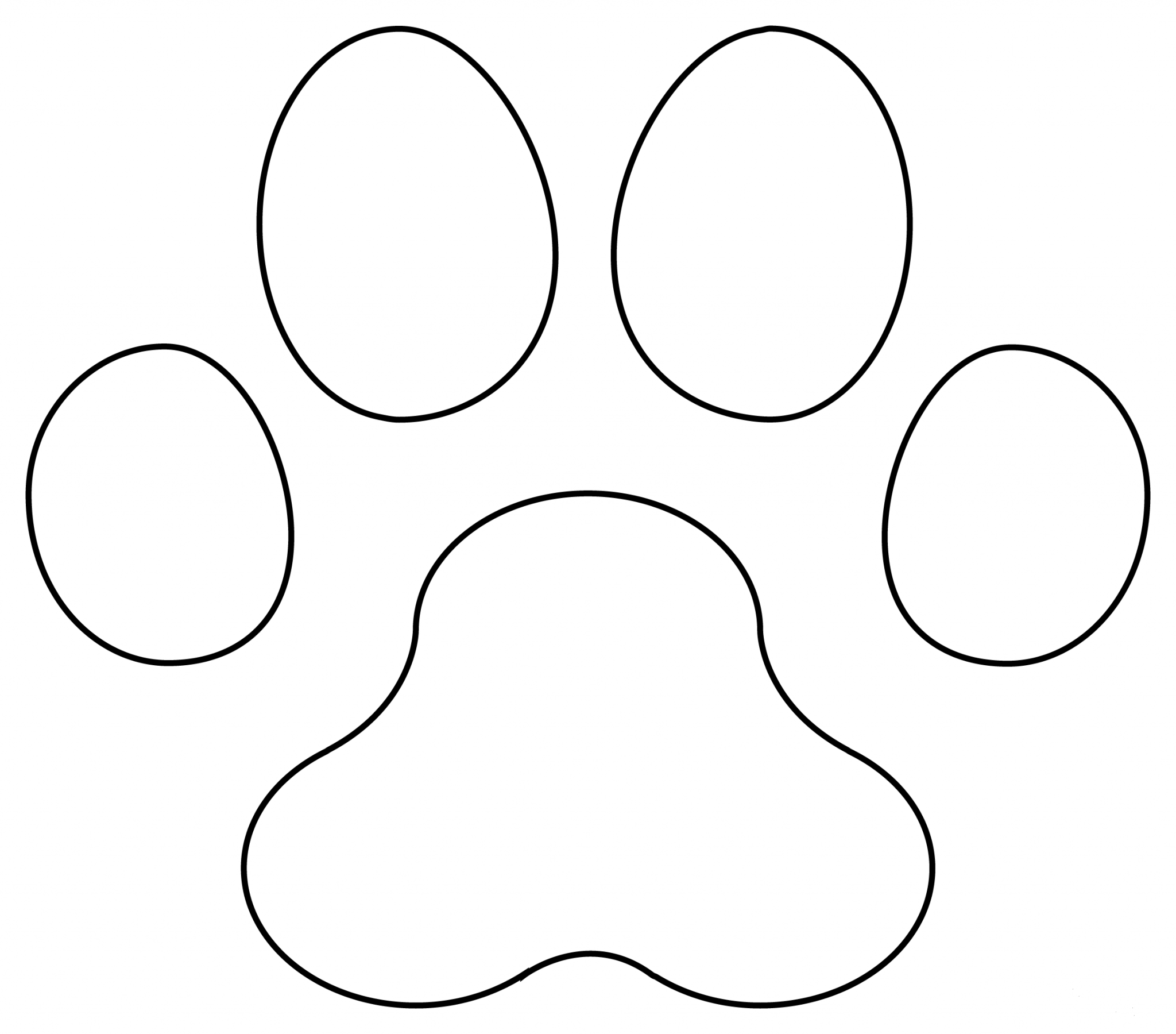 Dog Paw Prints coloring page - ColouringPages