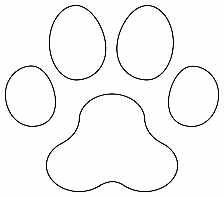 Dog Paw Prints coloring page - ColouringPages