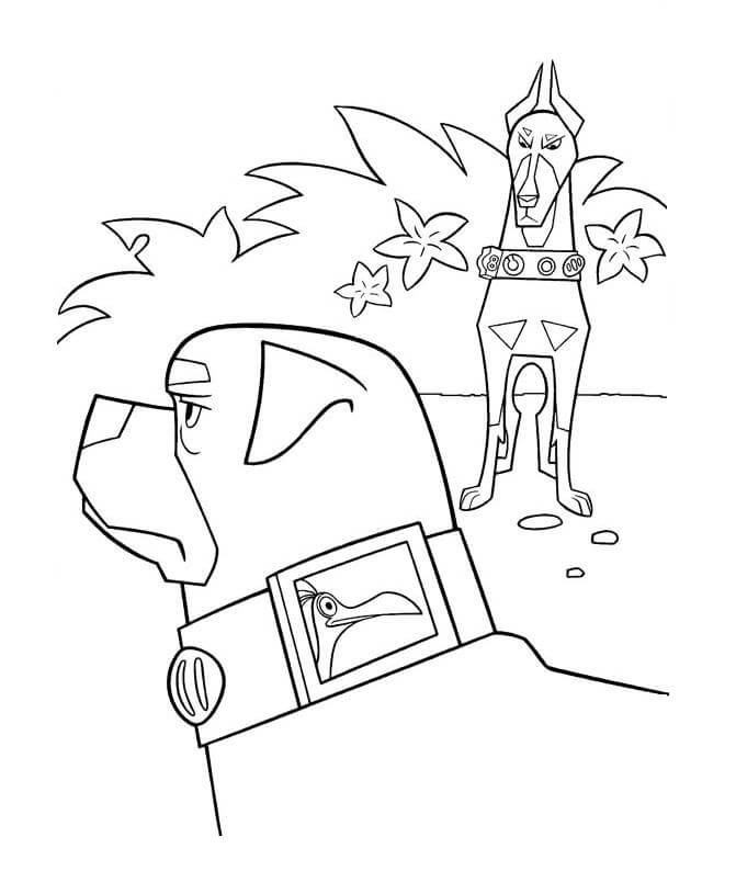 Dog with a collar coloring page - ColouringPages