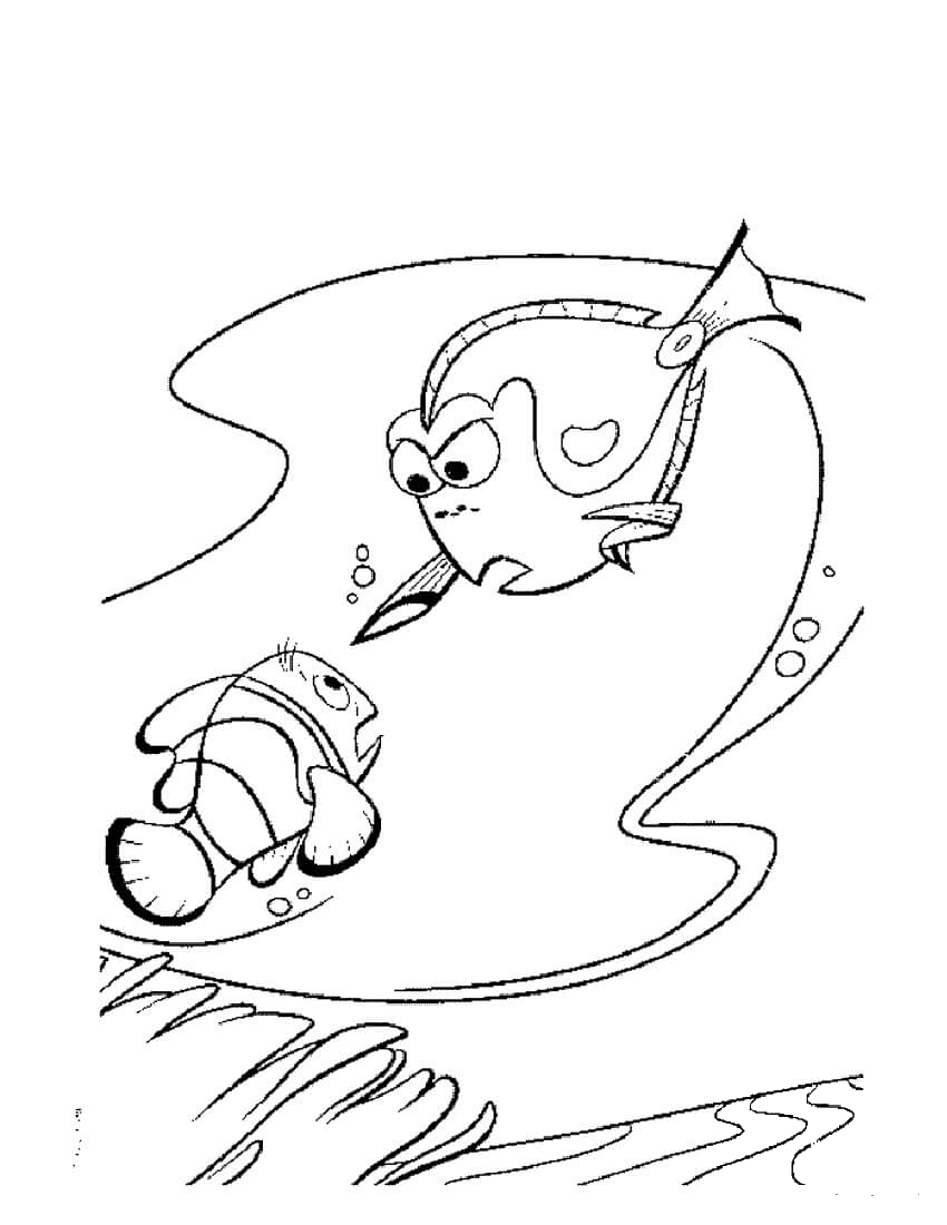 Dory coloring page - ColouringPages