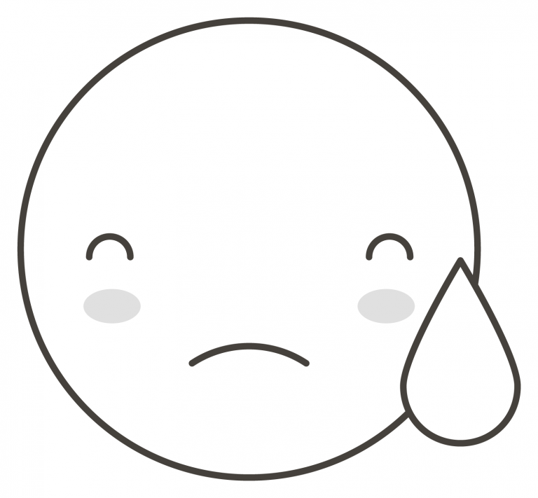 Downcast Face with Sweat coloring page - ColouringPages