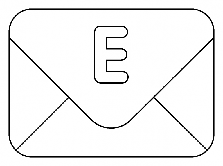 E-Mail Emoji coloring page - ColouringPages