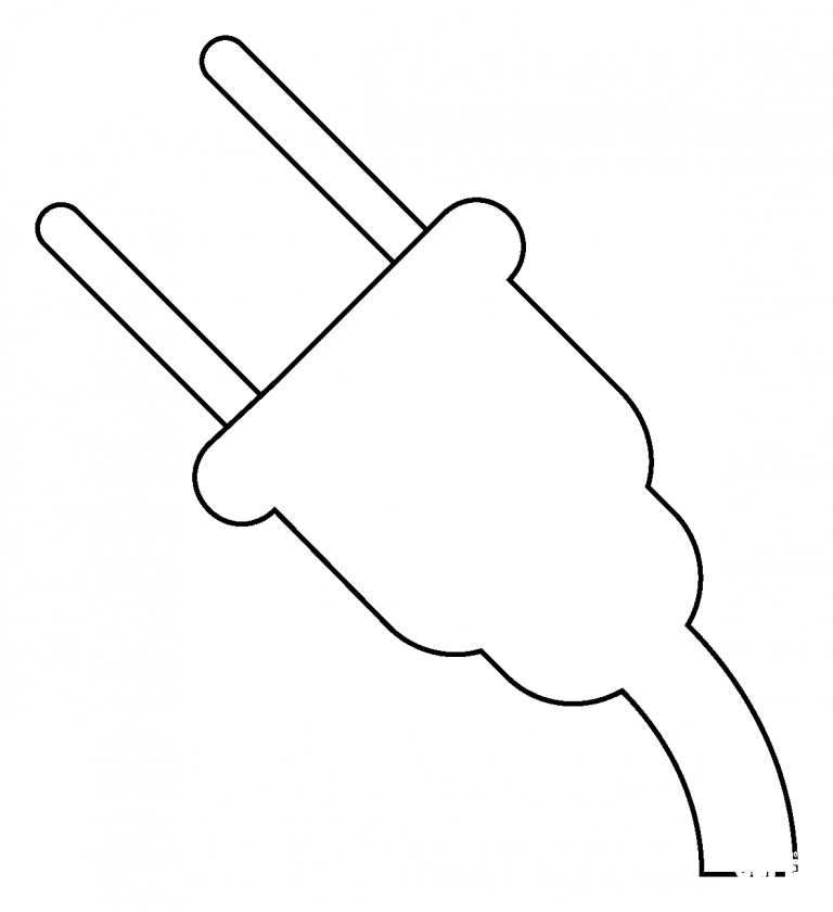 Electric Plug Emoji coloring page - ColouringPages