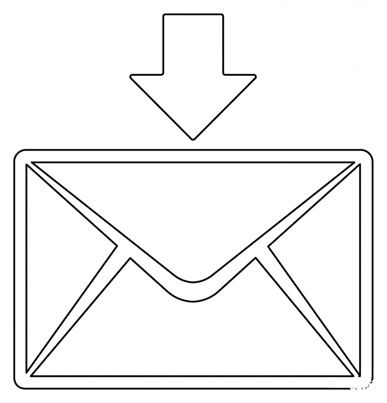 Envelope with Arrow Emoji coloring page - ColouringPages