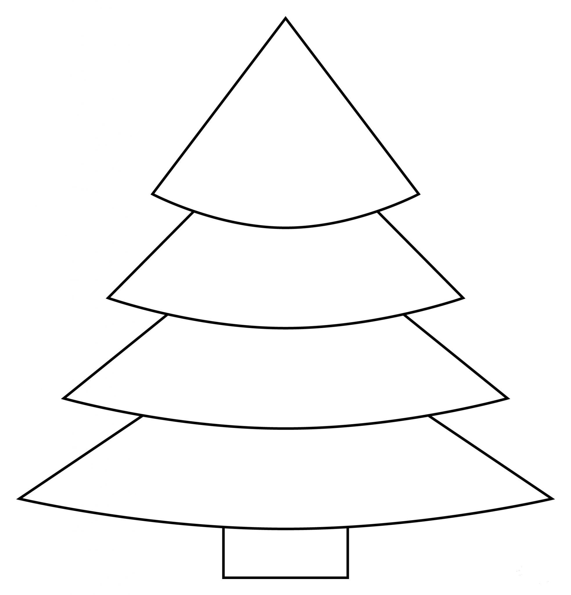 Evergreen Tree coloring page - ColouringPages