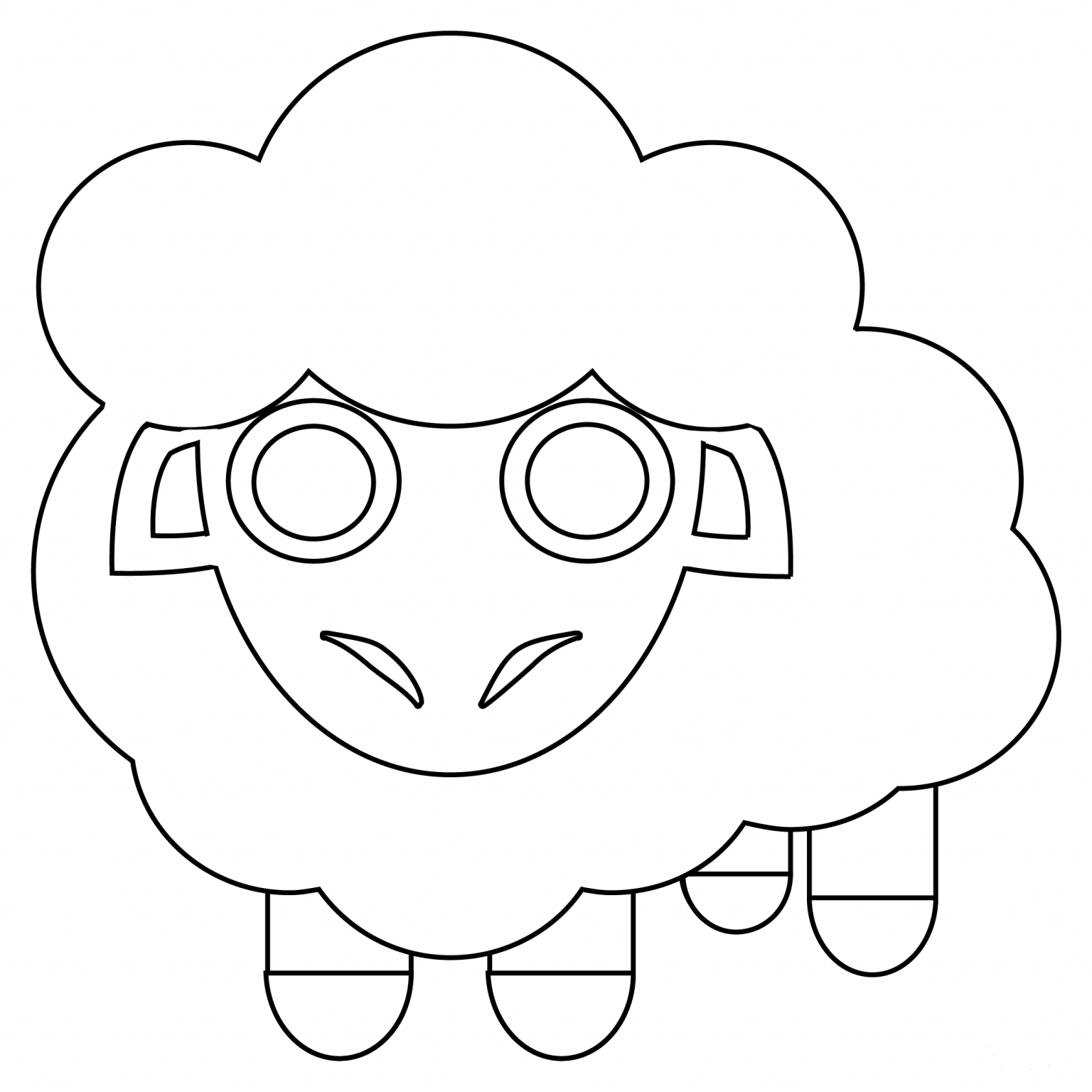 Ewe coloring page - ColouringPages