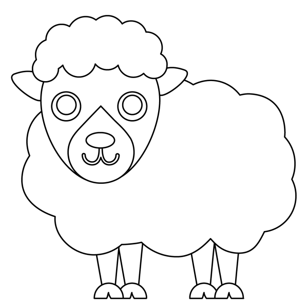 Ewe Emoji coloring page - ColouringPages