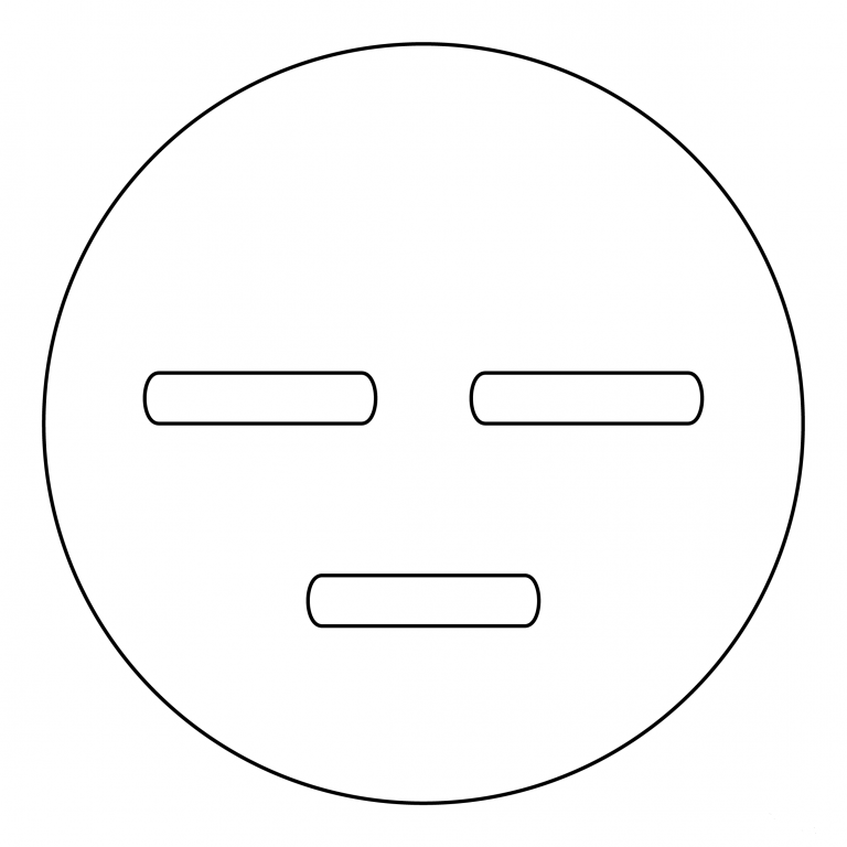 Expressionless Face coloring page - ColouringPages