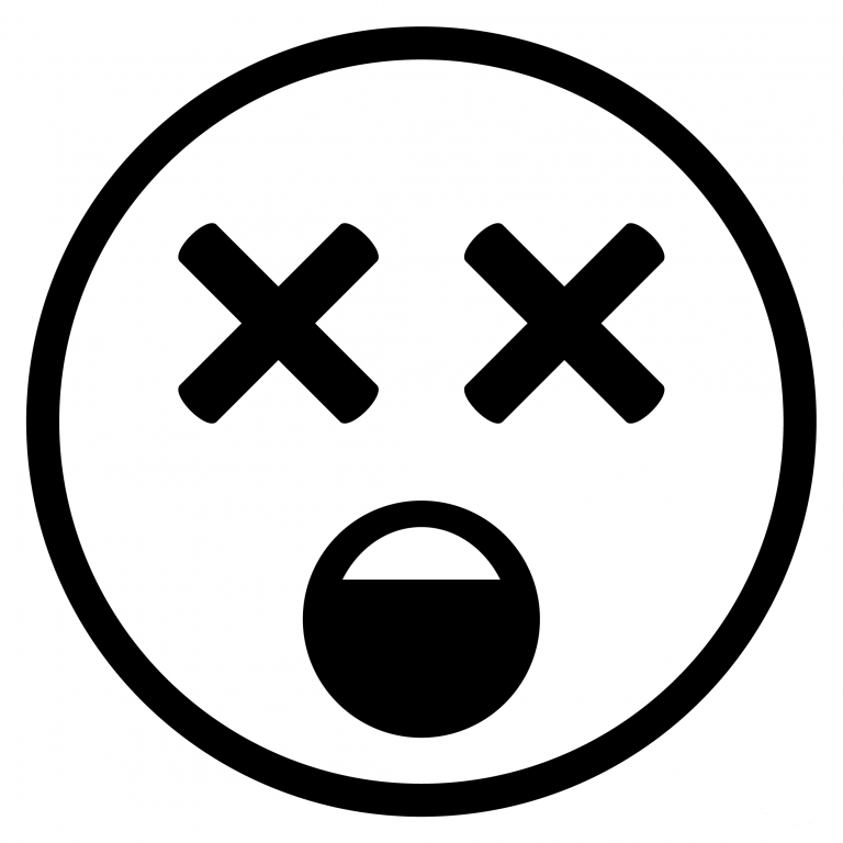 Face with Crossed out Eyes Emoji coloring page - ColouringPages