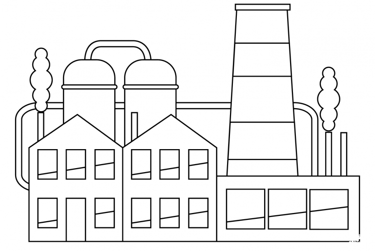 Factory coloring page - ColouringPages