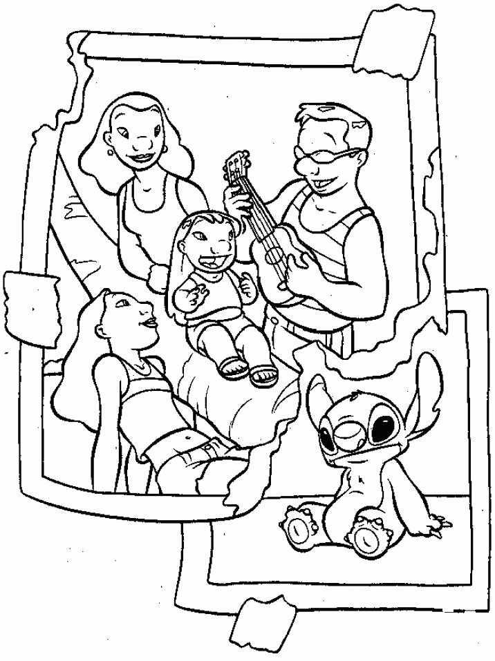 Family Photo coloring page - ColouringPages