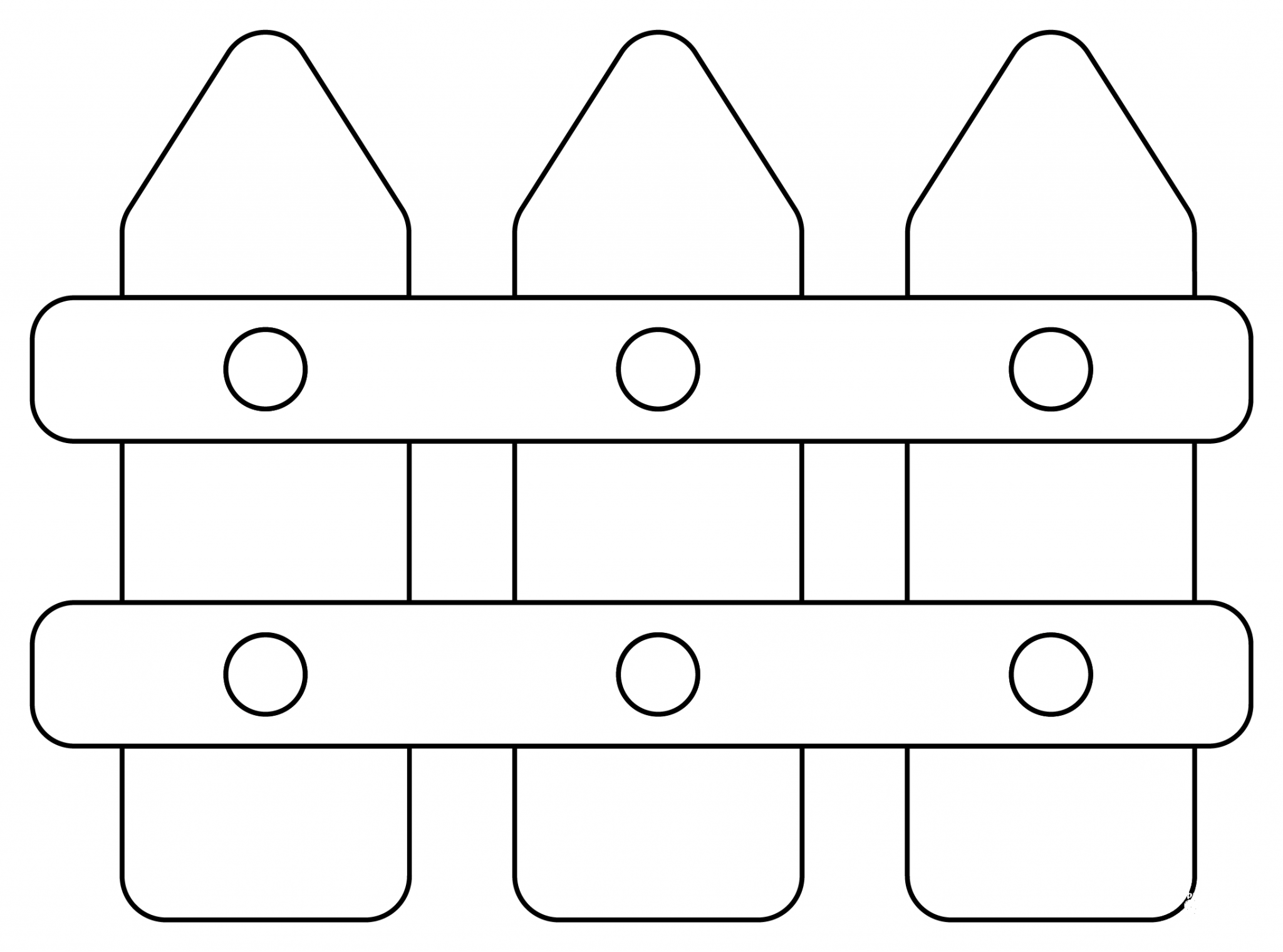 Fences coloring page - ColouringPages